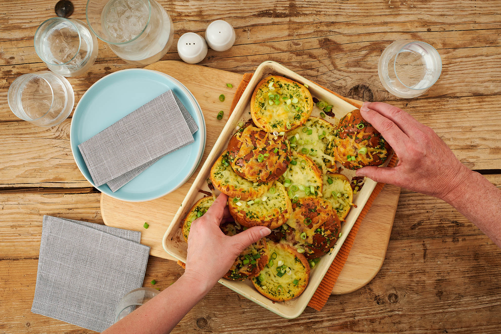 Goal Line Brioche Garlic Bread Sharer – St Pierre Bakery US